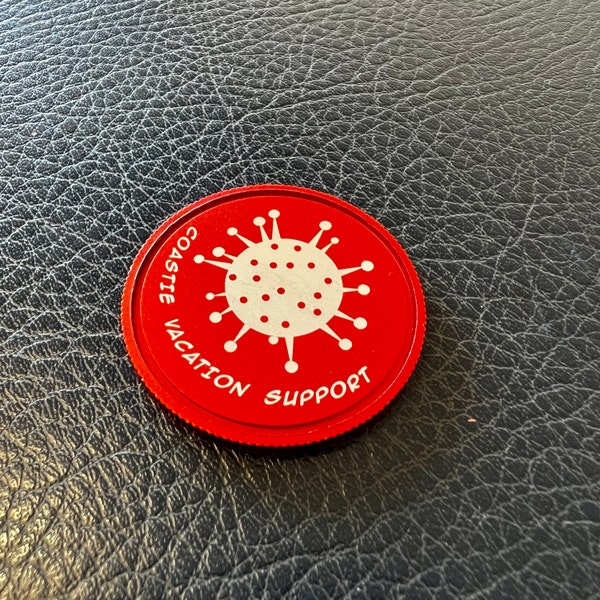 Coin Blank - Anodized Aluminum Coin Blank - Reed Edge Coin Blank ...