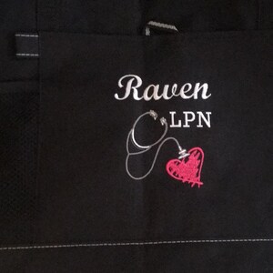Personalized Monogrammed CNA Tote Bag Nurse Nursing Gift RN LPN Bsn ...