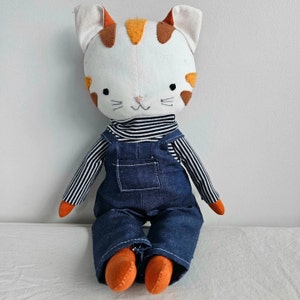 Cat Sewing Pattern PDF Make More Than One Type of Cloth Cat Doll ...