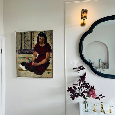 1950's Paris Cityscape Painting 'place De La Trinitie' Vintage Original ...