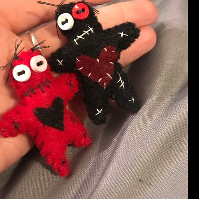 Mini Voodoo Dolls-tiny Voo Doo Dolls-halloween Decor-primitive-zombie ...