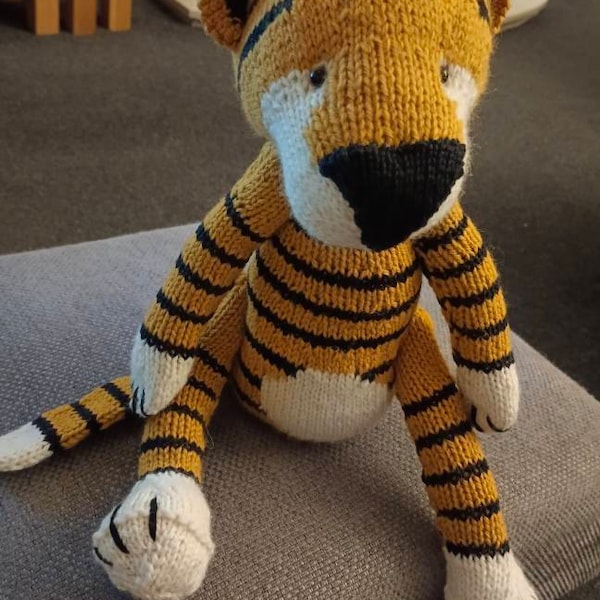 Tiger Knitting Pattern - Toy Knitting Pattern / Polushkabunny - Etsy