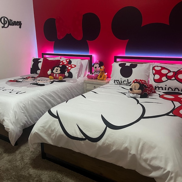Mickey Mouse Inspired DECAL HEADBOARD Mickey Ears Wall Decals by ...