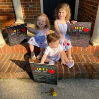 2-in-1 FRENCH First Day of School Sign, First Day of School Version ...