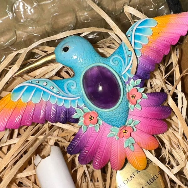 PDF Tutorial Time-lapse Video: Polymer Clay Hummingbird Necklace Step ...