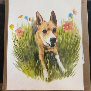 Pet Portrait Custom MULTI Pet Portrait Pet Painting Multi Dog Portrait ...
