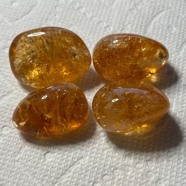 Citrine Tumbled Stones (~1" - 1.2”) - Citrine - Healing Crystals and ...