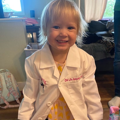 Personalized Kids Dinosaur Lab Coat With Tyrannosaurus Rex - Etsy