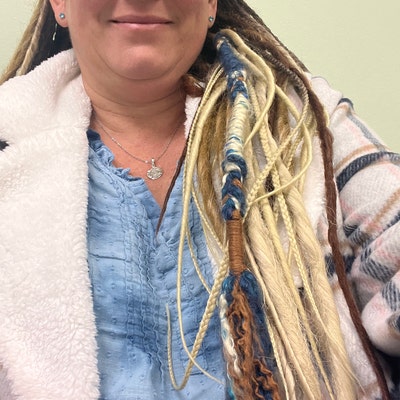 Hair Wrap Extensions Braid in Fairy Loc Festival Boho - Etsy