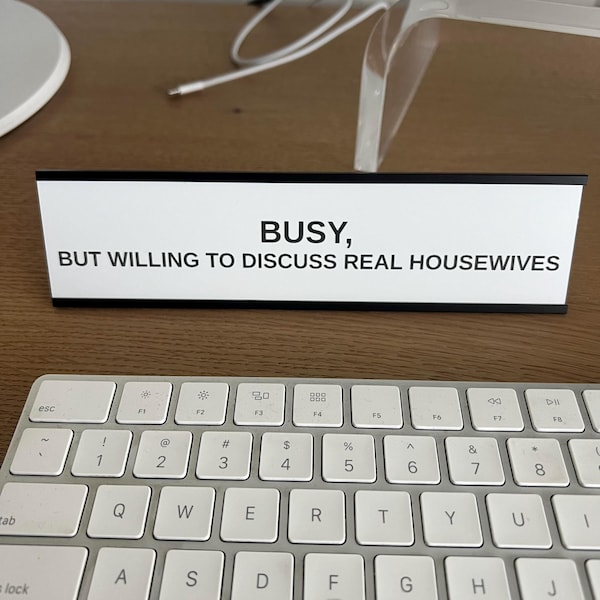 Custom Engraved Desk Name Plate: Funny Office Gift - Etsy