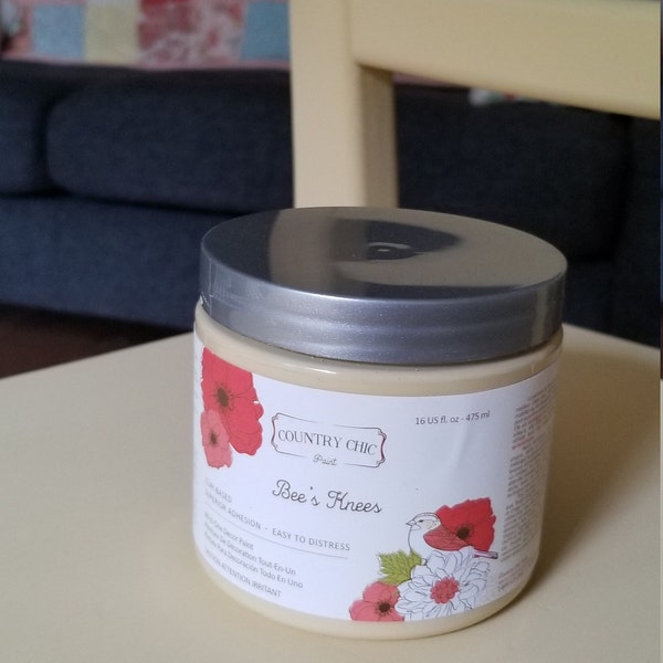 Bee's Knees - Yellow Chalk Style Paint for Furniture, Home Decor, DIY ...
