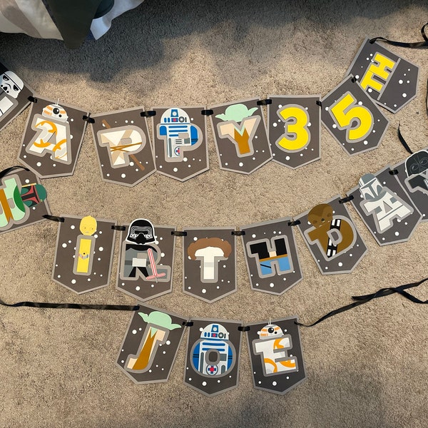 SW Banner: 3D (customize) - Etsy