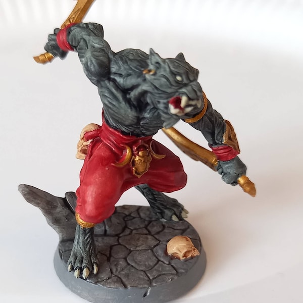 Six Tabaxi, Tigerfolk or Rakshasa Soldiers for D&D, Dungeons and ...