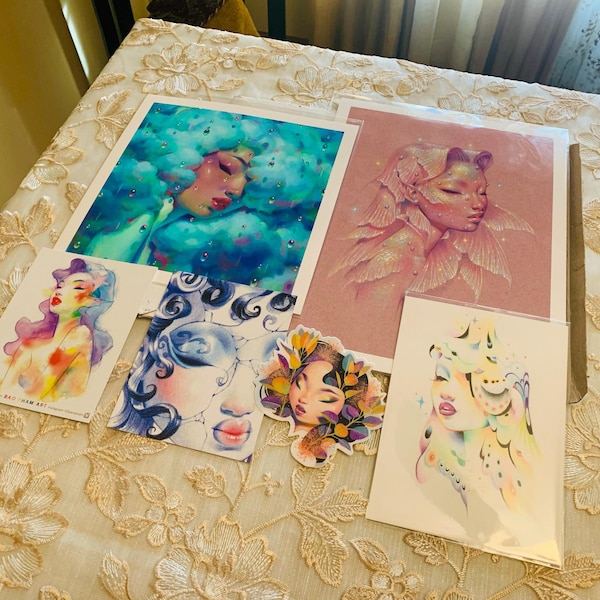 Cyan Rain - Limited Edition Print - Etsy