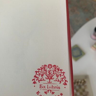 Blossom Tree of Life Ex Libris Stamp Personalized, Flowering Branches ...