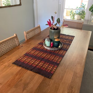 Vintage Embroidered Table Runner Norwegian Table Runner Fringed Table ...