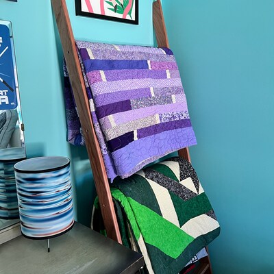60 Tall Cherry Ladder Quilt Rack 6 Different Widths - Etsy