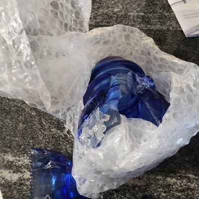 Vintage Glass Insulator Decorative Railroad Glass Colorized Pink ...