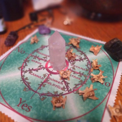 Moon Goddess Scrying Mat Dowsing Wiccan Magic Divination - Etsy