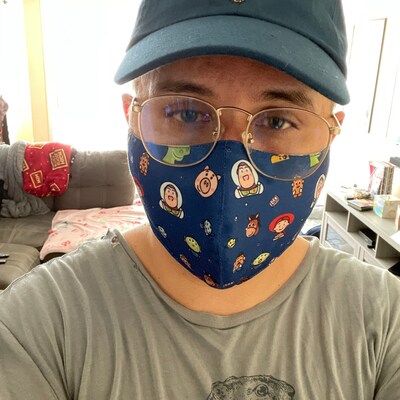 Toy Story Face Mask Disney Face Mask Buzz and Woody Face - Etsy