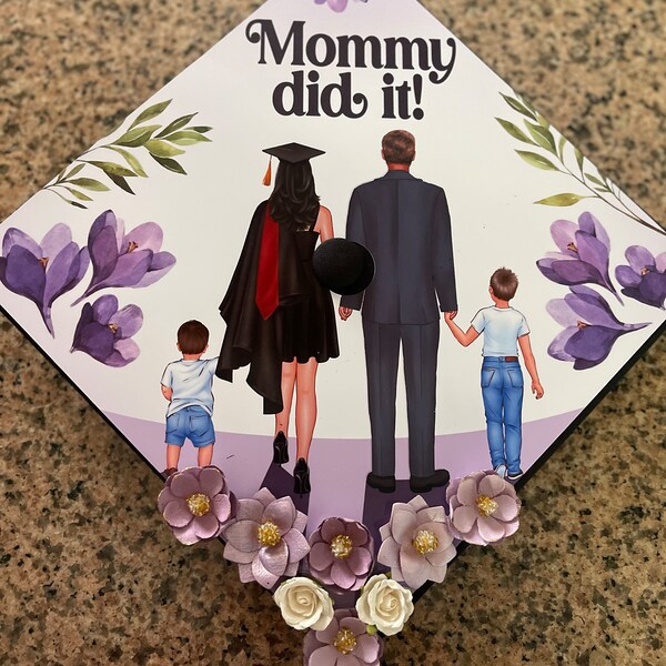 Custom Mommy Did It Graduation Cap Topper, Personalized Cap Decoration ...