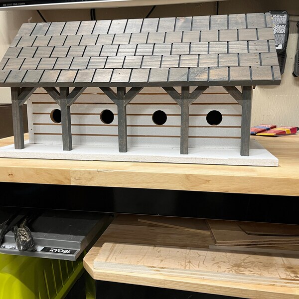 4 Picket Martin Box and Victorian Birdhouse Combo Plans, Purple Martin ...