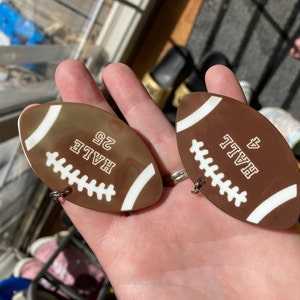 Football Key Chains / Bag Tags / Football Team Gifts - Etsy