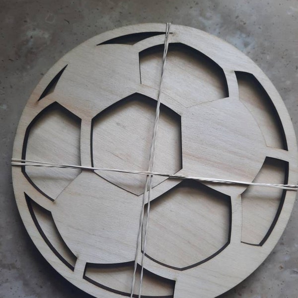 Soccer Ball 001 Wooden Shape Cutout for Crafting, Home & Room Décor ...