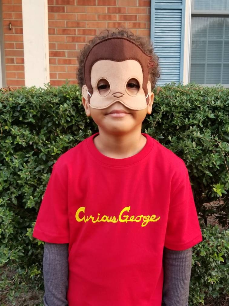 Curious Monkey Childs Felt Mask