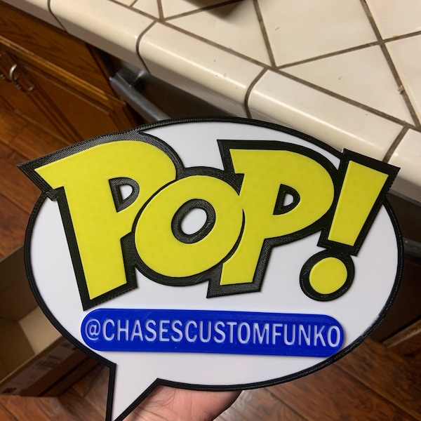 Custom Funko POP Logo Display Sign With Categories - Etsy
