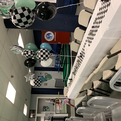 Checkered Flag Table Runner Race Car Birthday, Race Car Baby Shower ...