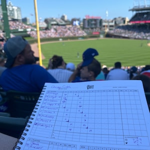 Square Baseball Scorebook - Etsy