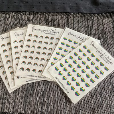 TINY CLEAR Atelophobia Stickers, Clear Matte Stickers, Text Stickers ...