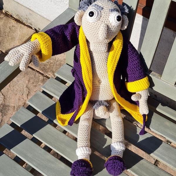 Dirty Old Man Gramps, Amigurumi Doll Crochet Pattern, Crocheted Dolls ...
