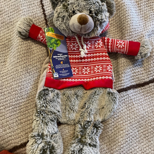 SANGER Red Body Warmer Hot Water Bottle - Made in Germany - Etsy