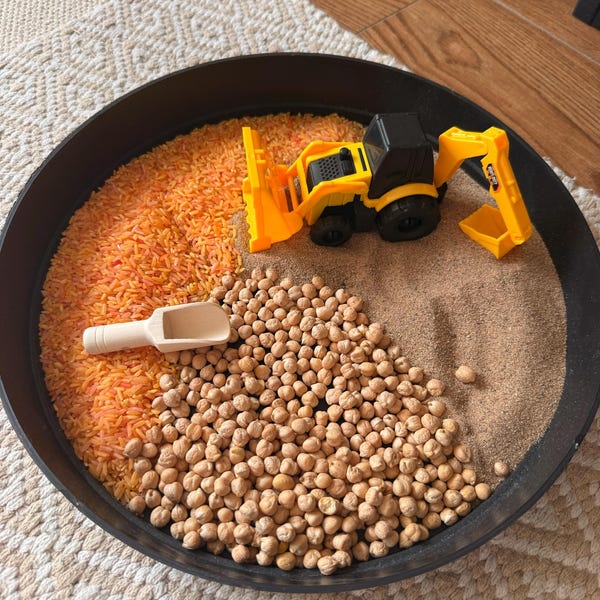 Construction Sensory Play Tray Kit | Messy Play Building Site Tray ...