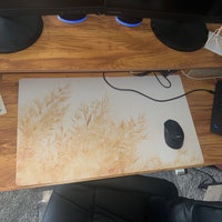 Half Circle Print Desk Mat, Aesthetic Desk Accessory, Cute Workspace ...