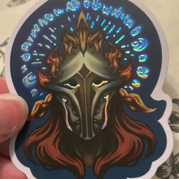Courageous Dog HOLO HEART STICKER - Etsy
