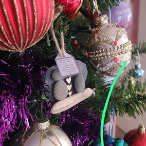 Angel Small Slate Heart Pebble Hanging Ornament. - Etsy UK