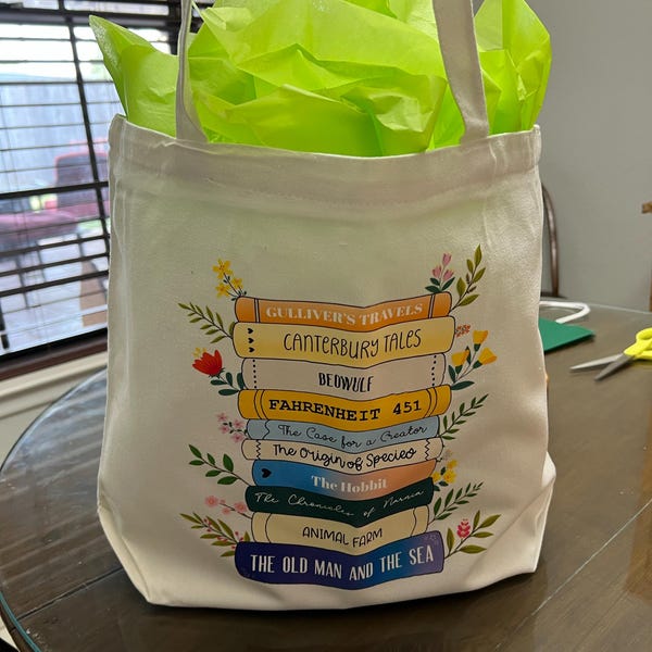 Personalized Canvas Tote Bag for Teachers, Librarian,caregiver – Great ...