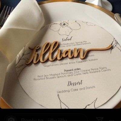 Round Wedding Menu Floral Menu Card, Round Menu Circle Menu Editable ...