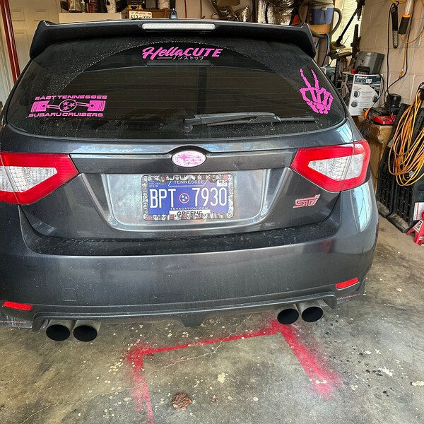 Hellacute Banner // Windshield Banner // Car Banner // Car Sticker ...