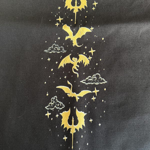 Fourth Wing Dragons Tote Bag Cotton Canvas Fourth Wing Bag Book Lovers ...