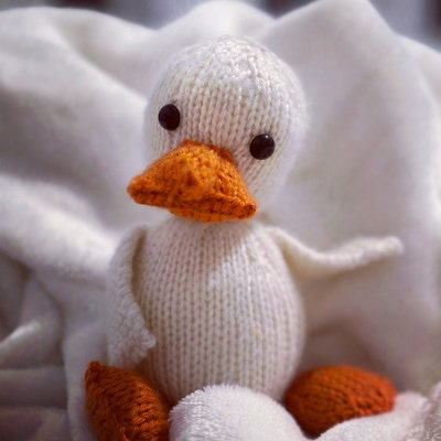 Knitted Goose Pattern PDF. DIY Amigurumi Toy Duck. - Etsy