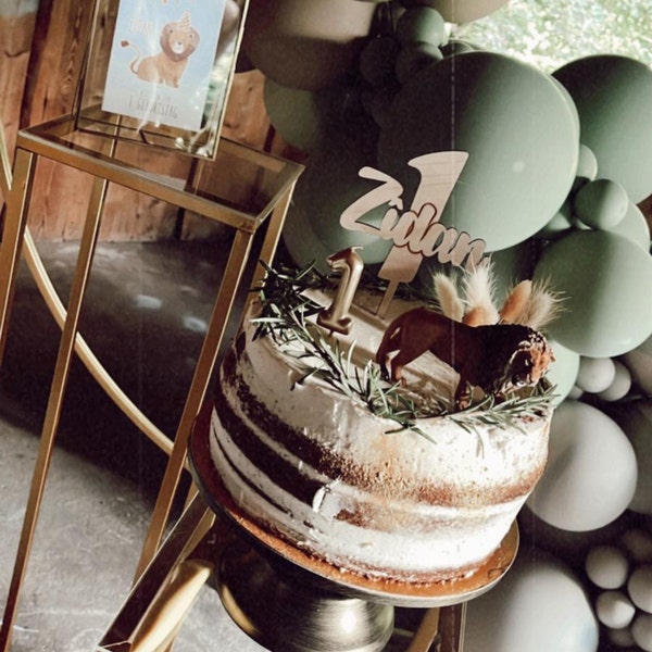 Number 1-99 Caketopper With First Name Cake Topper Cake Topper Cake ...