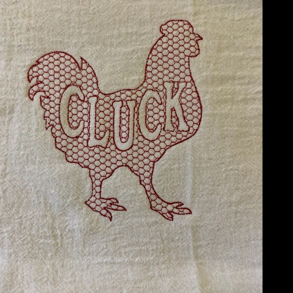 Chicken Machine Embroidery Design - 4 Sizes - Instant Download PES DST ...
