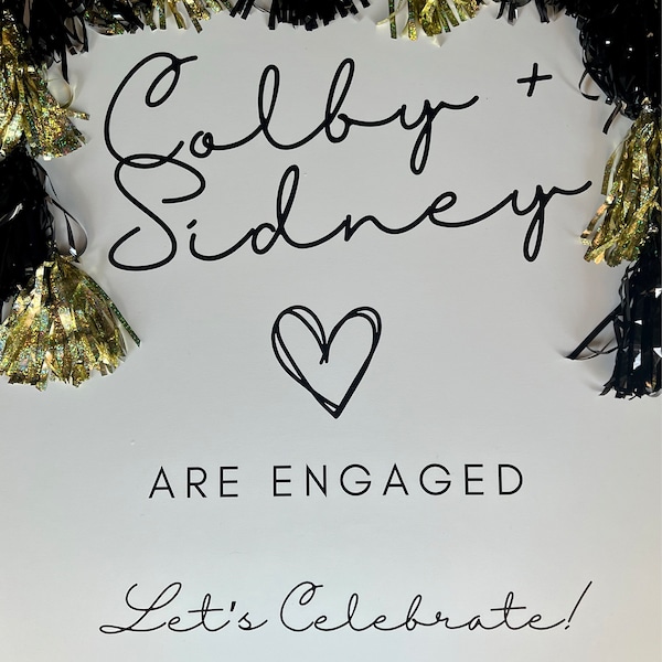 Engagement Party Sign | Engagement Party | Wedding Planning ...