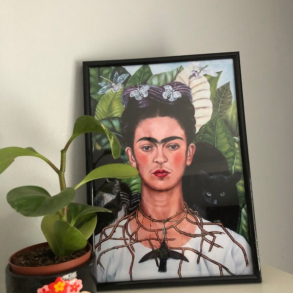 Frida Kahlo: Self Portrait, the Two Fridas, High Resolultion Digital ...
