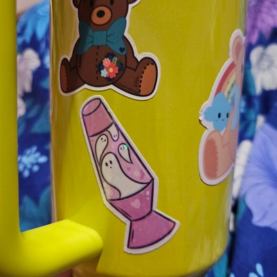 BRB Getting Iced Coffee Alien Iced Cofee Run Vinyl Sticker Waterbottle ...