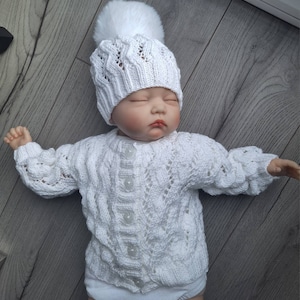 Knitting Pattern SR036 Summer Matinee Set 4 Piece Set 3 Sizes 14, 16 ...